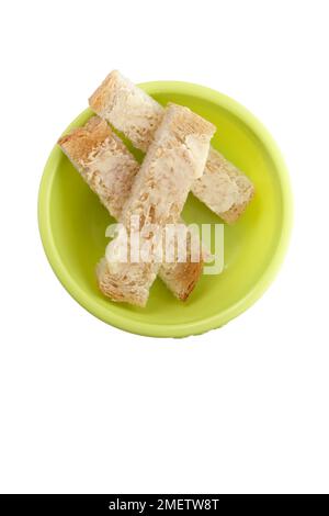 Buttered toast cut into strips Stock Photo - Alamy
