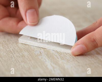 Papercraft bunting steps Stock Photo - Alamy