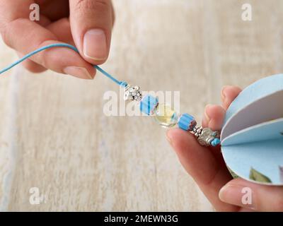 Papercraft bunting steps Stock Photo - Alamy