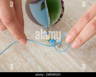 Papercraft bunting steps Stock Photo - Alamy