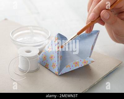 Papercraft Pyramid box steps Stock Photo - Alamy