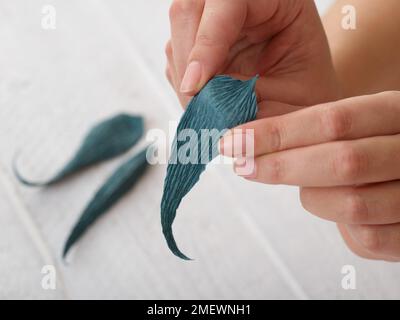 Papercraft Giant roses steps Stock Photo - Alamy