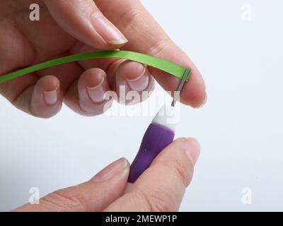 Papercraft Quilling steps Stock Photo - Alamy