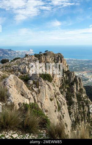 Looking from the summit of mount Ponotx / Ponoig with Penyo Cabal ...