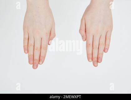 Children's hands demonstrating the movement of tectonic plates ...