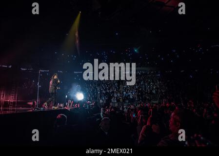 The Weeknd in concert at Madison Square Garden in New York City Stock ...