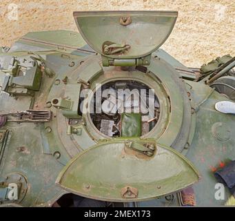 Centurion Mk 13, Commander's hatch interior Stock Photo - Alamy