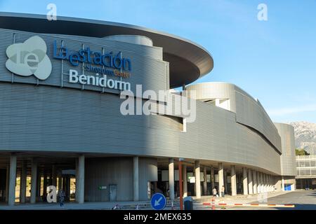 Benidorm Bus Station and shopping center Stock Photo - Alamy
