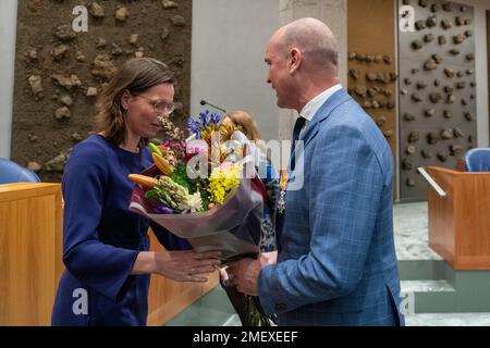 THE HAGUE, NETHERLANDS - JANUARY 22: L-R Mirjam Bikker of the ...