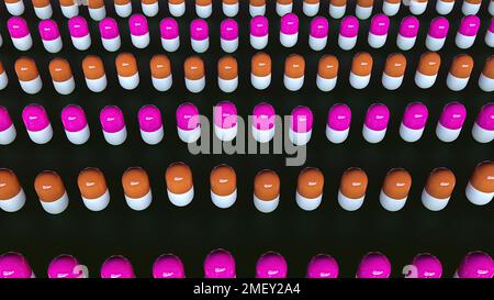 Medical pills. Computer generated 3d render Stock Photo - Alamy