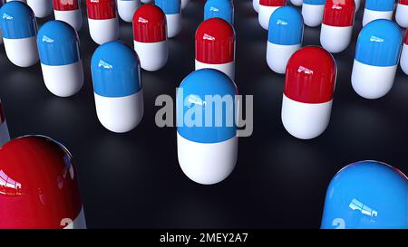 Medical pills. Computer generated 3d render Stock Photo - Alamy