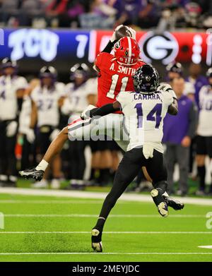 Georgia wide receiver Arian Smith runs the 40-yard dash at the NFL ...