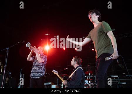 Joywave in concert at the Coral Sky Ampitheatre Stock Photo - Alamy