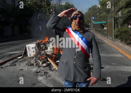 CHILE. THE LATE MILITARY DICTATOR GENERAL PINOCHET. SANTIAGO, CHILE ...