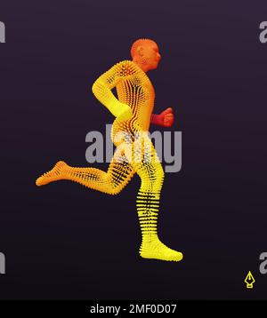 3d Running Man. Design for Sport, Business, Science and Technology ...