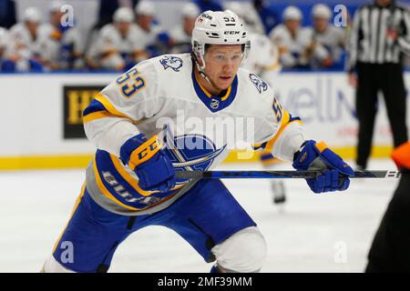 Buffalo Sabres forward Jeff Skinner (53) celebrates his goal during the ...