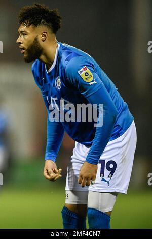 Kyle Wootton #19 of Stockport County during the Sky Bet League 2 match ...