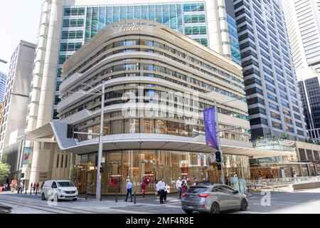 Cartier flagship store in Sydney city centre, located on George street ...