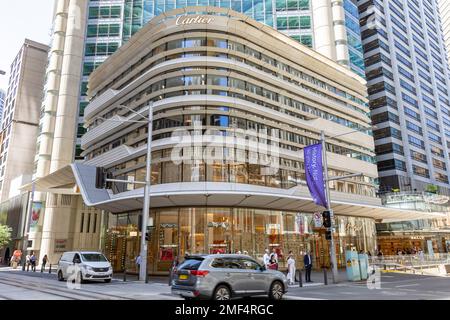 Cartier flagship store in Sydney city centre, located on George street ...