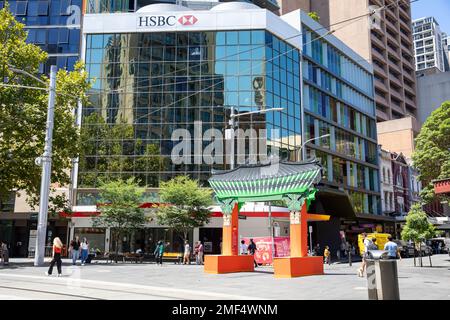 HSBC bank in Chinatown George street, Sydney city centre,NSW,Australia ...