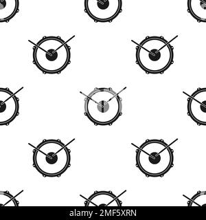 Rock n roll, punk music seamless pattern. Graffiti, tattoo hand drawn ...