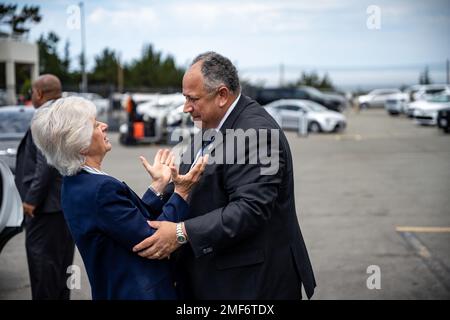 Naval Postgraduate School President retired Vice Adm. Ann Rondeau, left ...