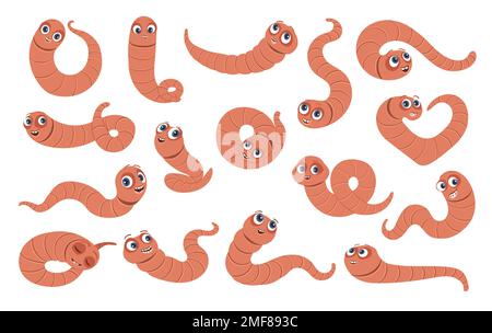 Cartoon worms underground Stock Vector Image & Art - Alamy