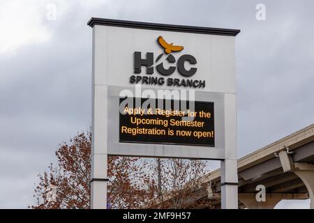 Houston Community College Spring Branch location front entrance Stock ...