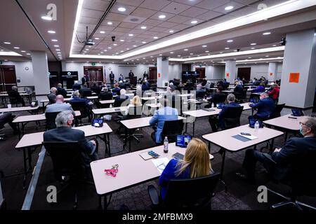 The Indiana Government Center office building stands in Indianapolis ...
