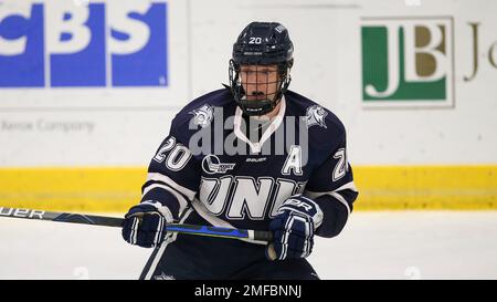 New Hampshire's Patrick Grasso during an NCAA hockey game against ...