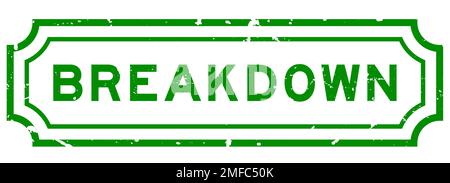 Grunge green accident word rubber seal stamp on white background Stock ...