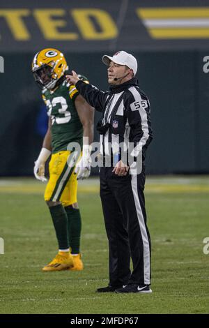 Referee Alex Kemp (55) during an NFL football game between the ...