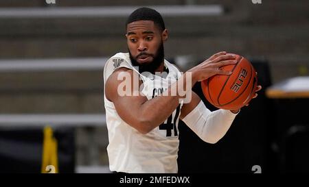 Colorado forward Jeriah Horne (41) in the first half of an NCAA college ...