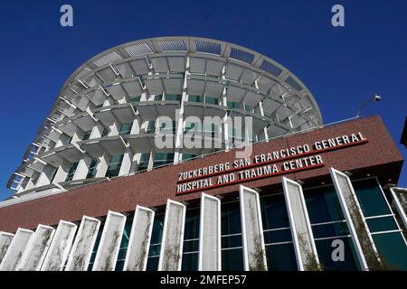 The exterior of Zuckerberg San Francisco General Hospital and Trauma ...