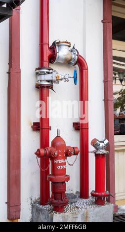 High pressure wash hydrant water outlet Stock Photo - Alamy
