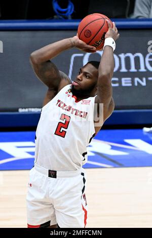Texas Tech guard Jamarius Burton (2) in the first half of an NCAA ...