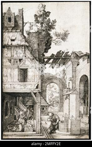 Albrecht Dürer, Virgin and Child with Saint Anne, painting, circa 1519 ...