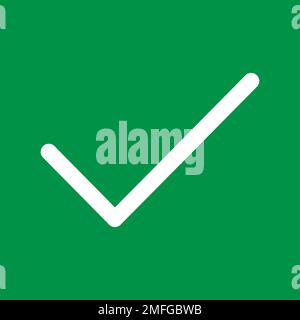 Check mark, tick icon, succes - yes vector illustration isolated on ...