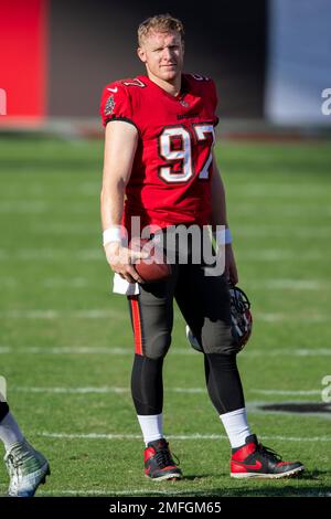 Tampa Bay Buccaneers long snapper Zach Triner (97) works during the ...