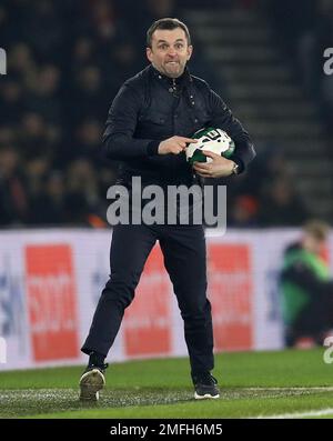 Southampton, UK. 24th Jan, 2023. The Official match ball during the ...