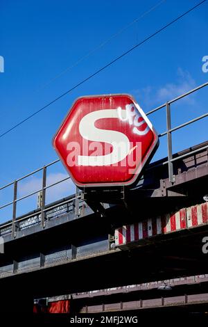 S-tog (S-train) sign; Copenhagen, Denmark Stock Photo - Alamy