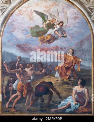 The lapidation of Saint Stephen. Martyrdom of St Stephen. St Stephen ...