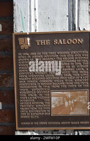 Jerome, AZ. U.S.A.12/17/2022. A National Historical Landmark 1967 ...