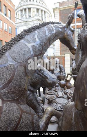 'The Wild Table of Love' sculpture by Gillie and Marc in Paddington ...