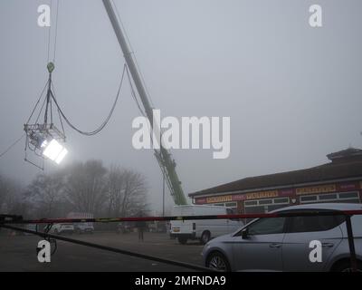 Detling, Kent, UK. 25th Jan, 2023. A film crew were spotted filming in ...