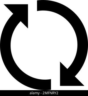 Cyclic Rotation, Recycling Recurrence, Renewal. Flat Vector Icon illustration Stock Vector Image ...