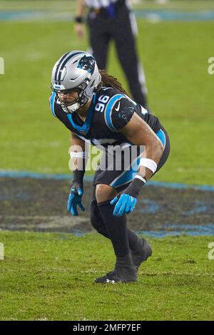 Carolina Panthers defensive end Austin Larkin (96) during an NFL ...