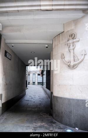 Change Alley, also known as Exchange Alley, in City of London, UK ...