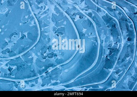 Ice pattern formation on a small woodland pond in Pebnnsylvania's ...