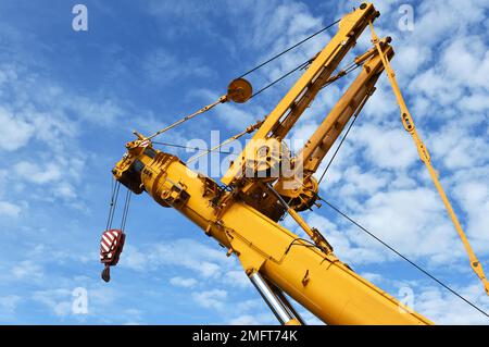 Crane hook of a truck crane, Germany Stock Photo - Alamy